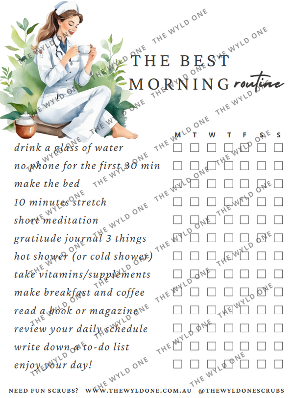 🌟 Free Morning Routine Habit Tracker | Printable PDF Planner | A4 Inst ...